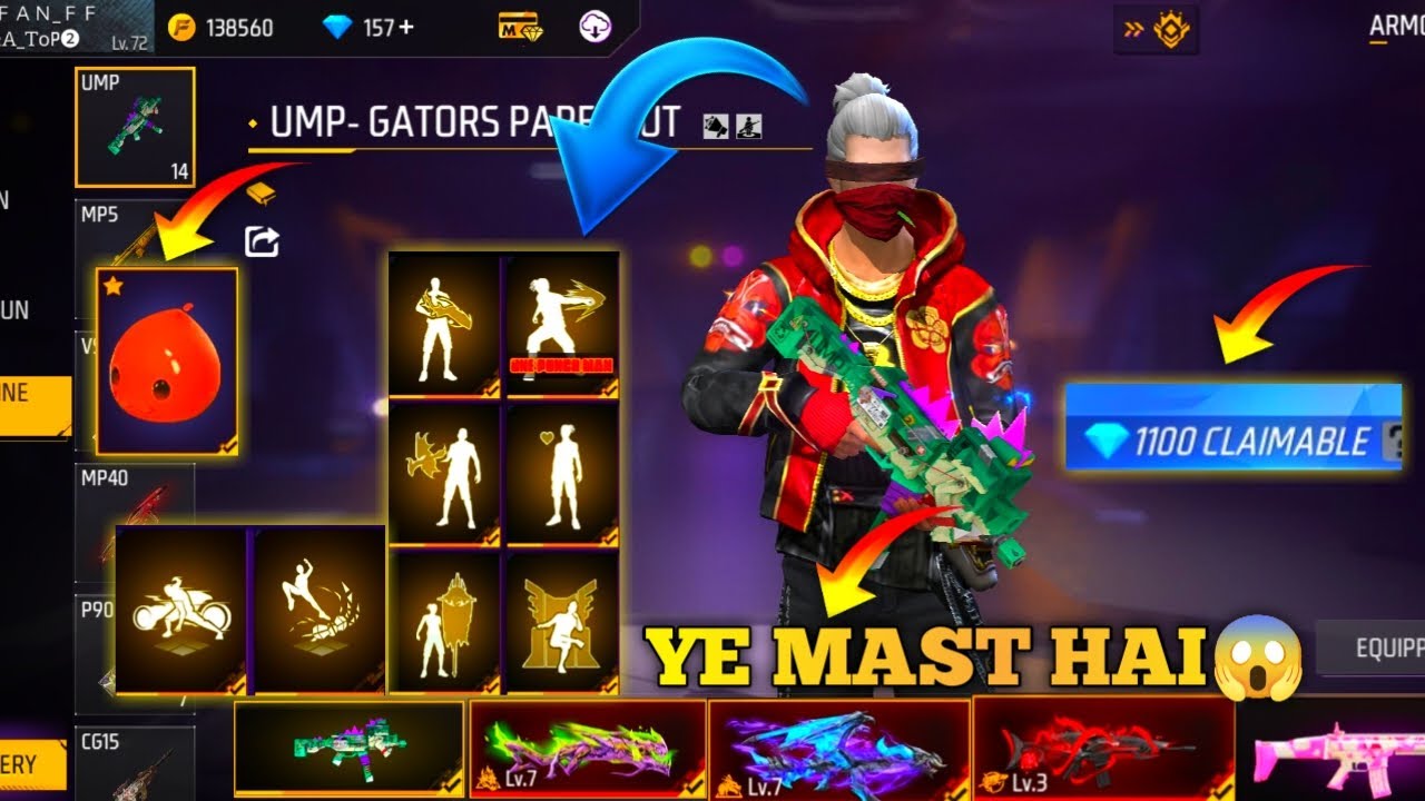 Black Bunny Bundle Event Available In Free Fire 😱 Assissan Cross Bundle ...