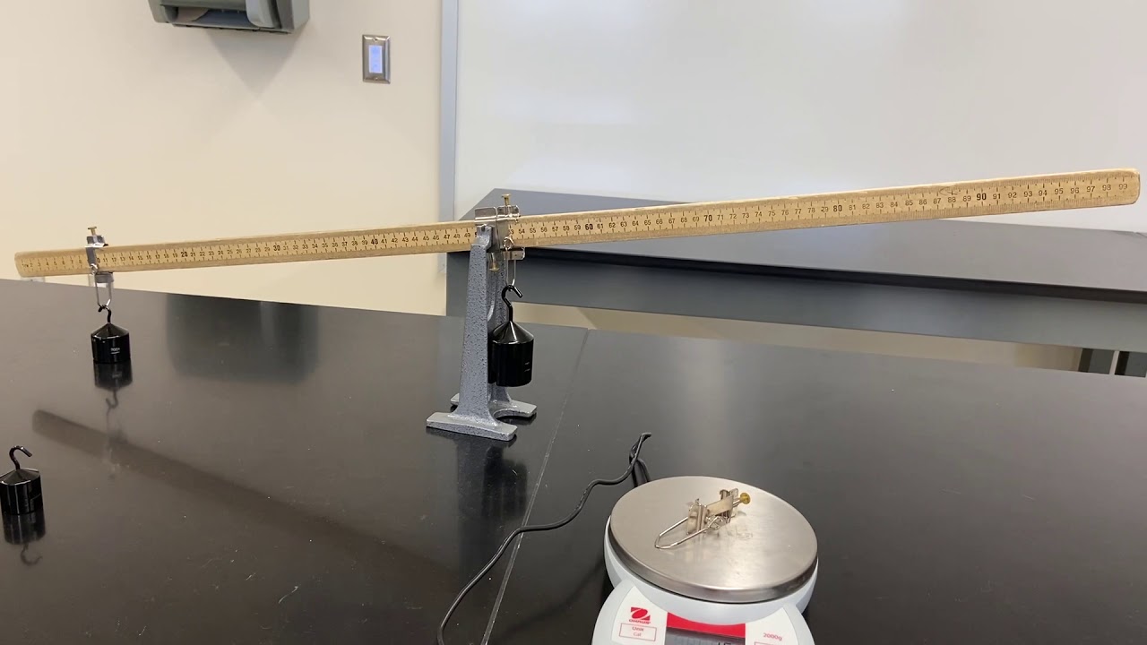 Lab: Balancing torques step 2 - YouTube