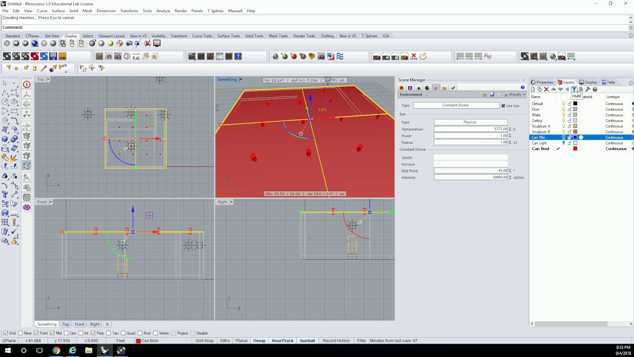 17 - Preparing Detailed Rendering Lights for Maxwell Rhino - YouTube