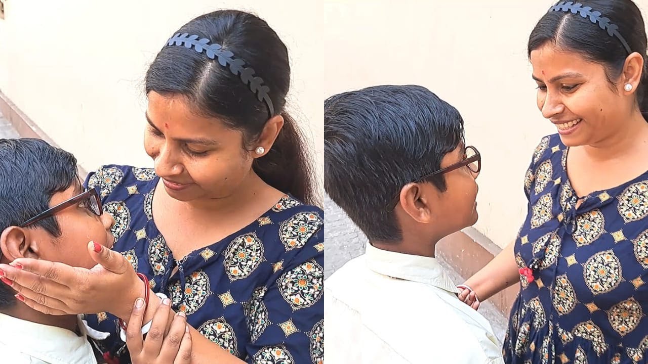 After many days I went to pick up Ishan from school - YouTube