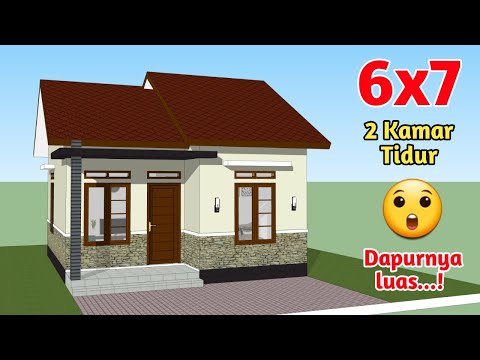 Gak Nyangka Dapurnya bisa seluas ini !! - Rumah Minimalis 6x7 Meter 2 Kamar tidur