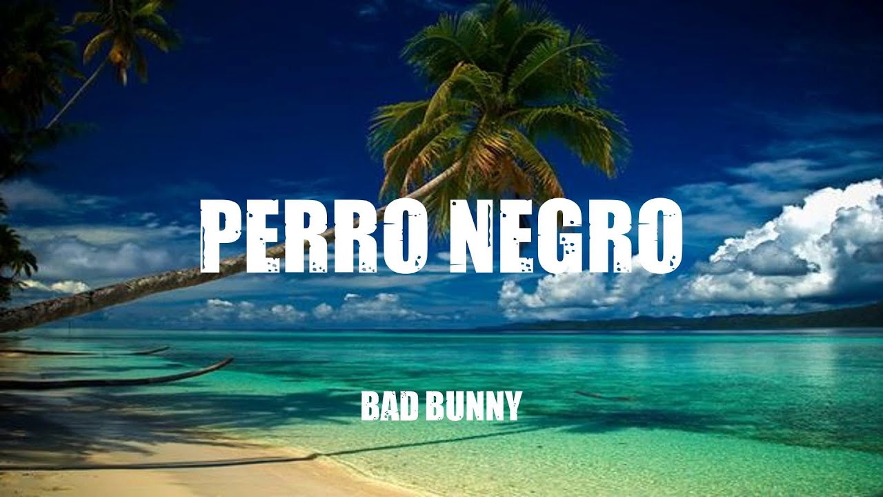 Bad Bunny - PERRO NEGRO (Lyric Video) - YouTube
