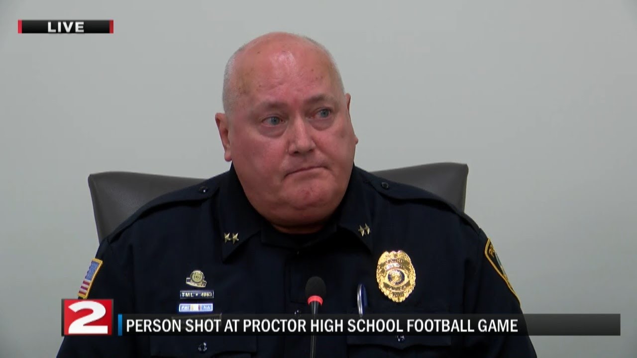 Full Press Conference Regarding Shooting After Proctor Football Game in ...