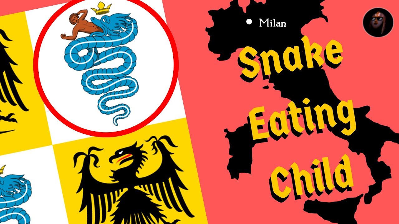 Why is a Snake Eating a Child on The Flag of the Counts of Milan? - YouTube