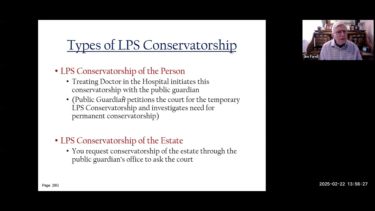 PART 2 NAMI LPS Conservatorship Mentoring Meeting 02/22/25 - YouTube