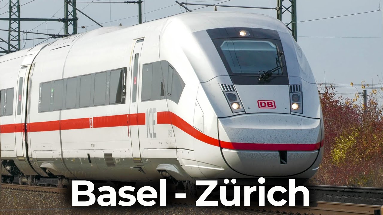 Im ICE 4 durch die Schweiz! | 4K Führerstandsmitfahrt: Basel - Zürich ...