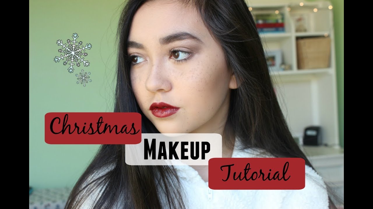 Christmas Makeup Tutorial ♡ - YouTube