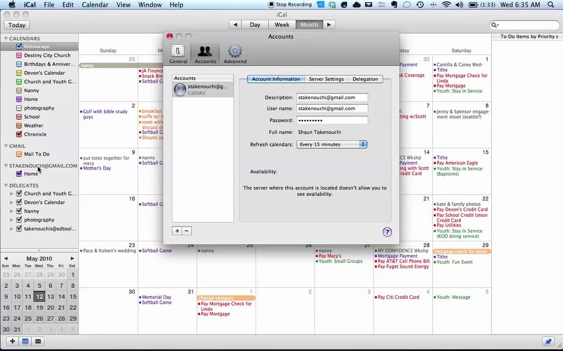 Sync Google Cal and iCal - YouTube