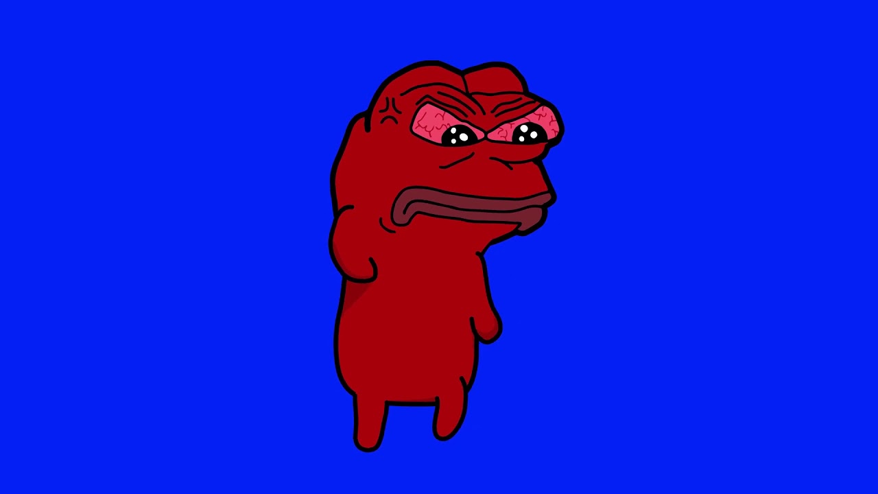 BLUE SCREEN ANGRY PEPE DANCING - YouTube