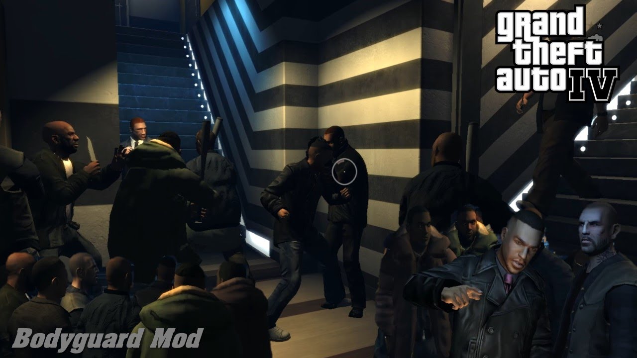 GTA IV Pub Fight (bodyguard mod) 😎 - YouTube