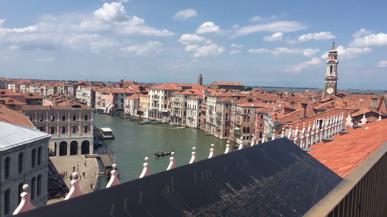 Venice view from Rooftop Terrace - T Fondaco dei Tedeschi - HD - YouTube