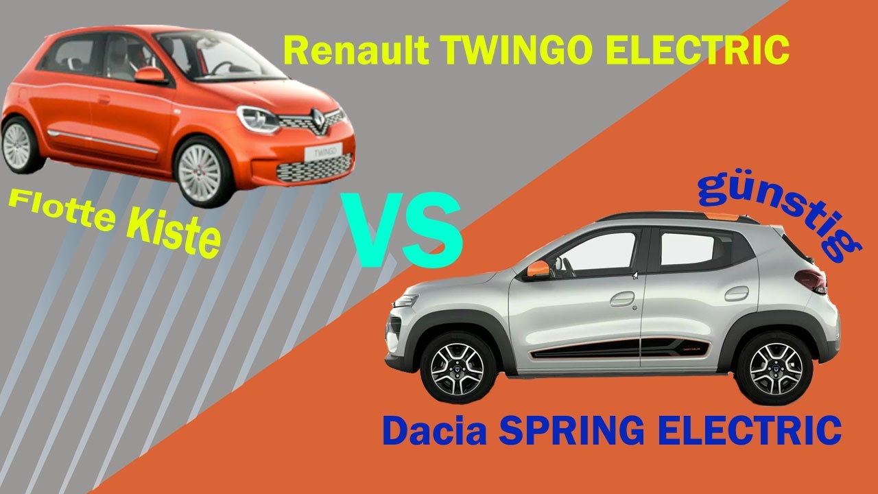 Kompakter Preisvergleich Dacia SPRING VS Renault TWINGO Electric | Wer ...