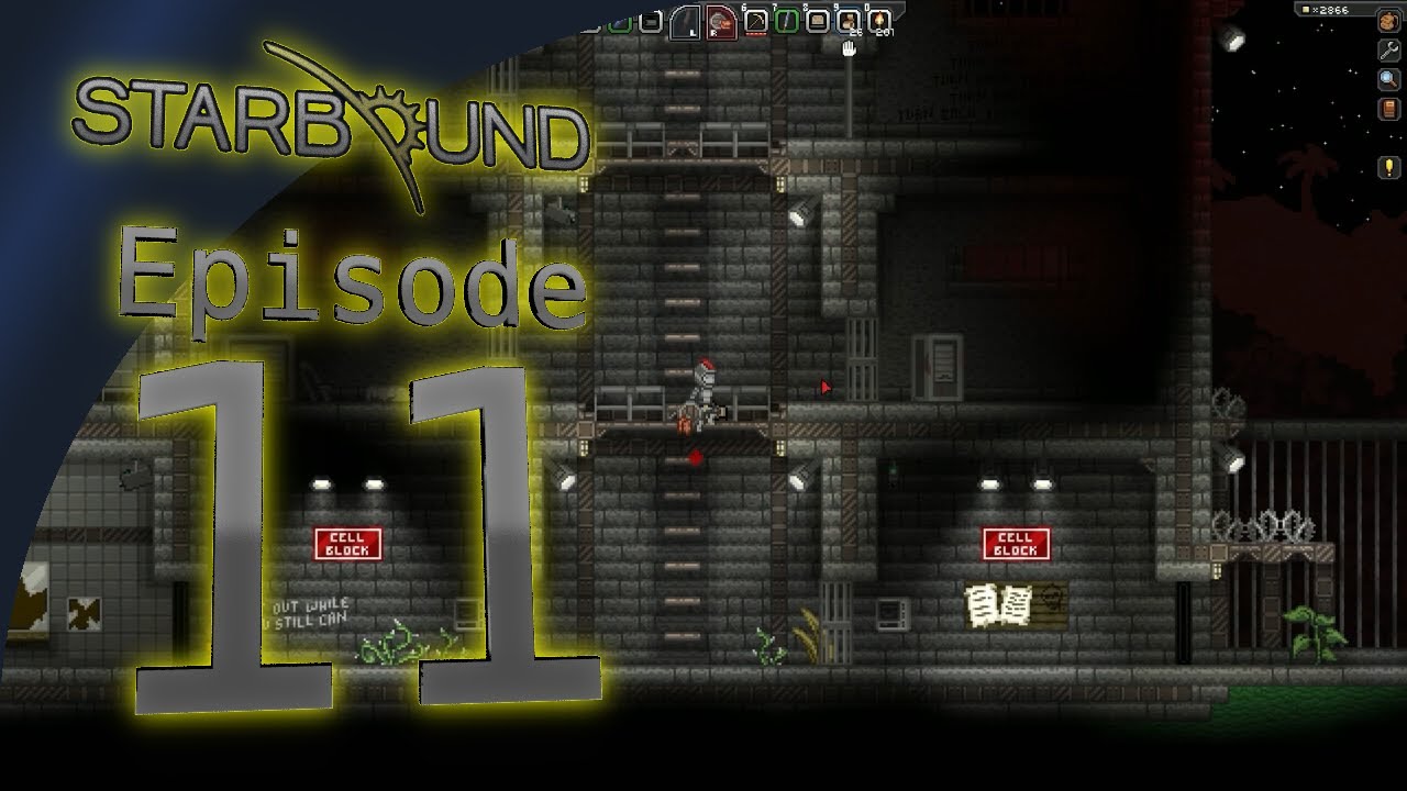 Starbound - Exploring The Human Prison - Let's Play Starbound Gameplay ...