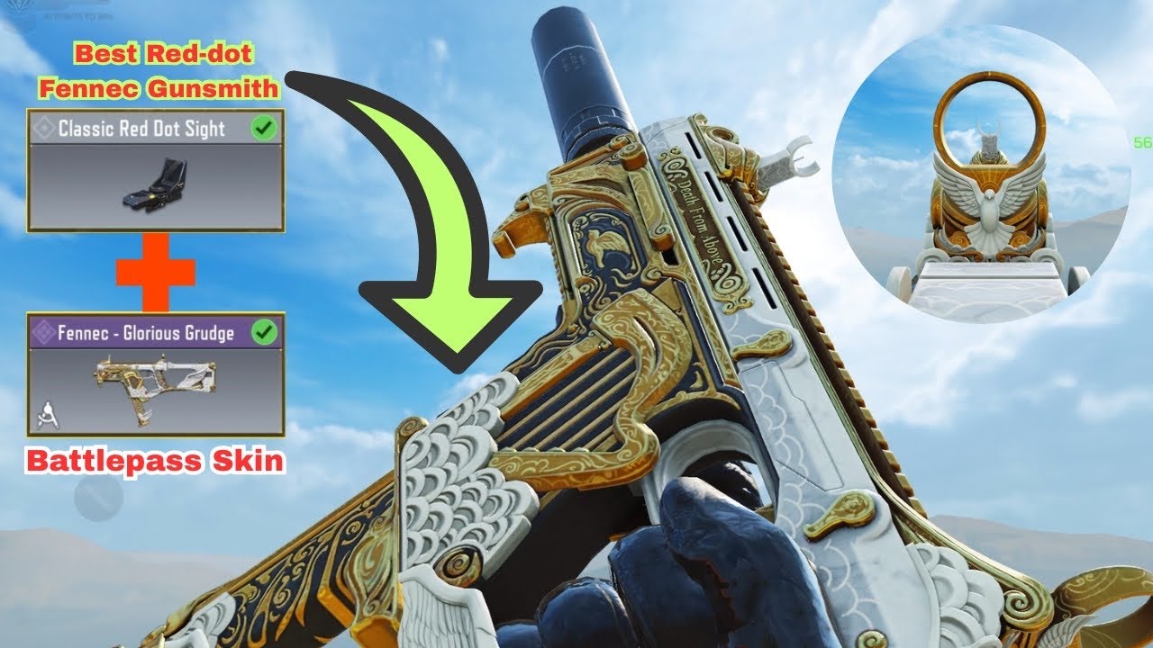Lets Try this Red-dot gunsmith with Battlepass Skin Fennec-Glorious ...