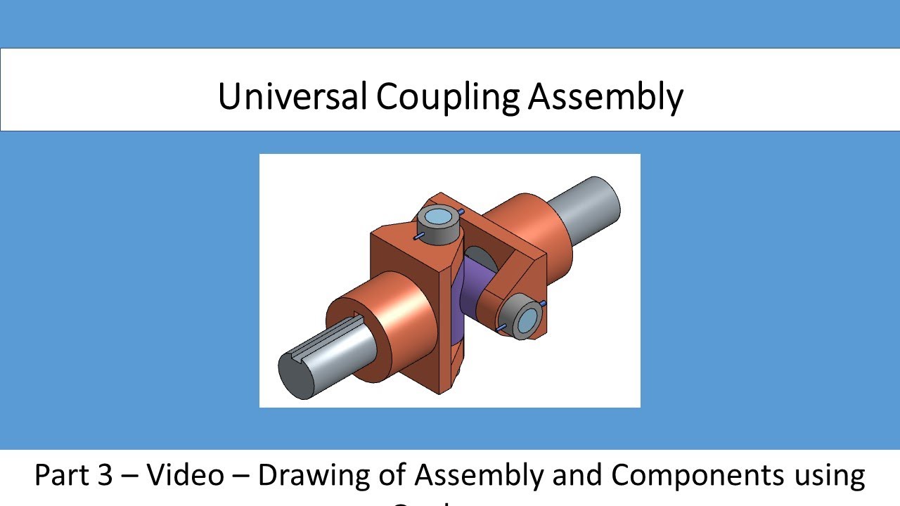 Universal coupling - Part 3 - Drawing Using Onshape - YouTube
