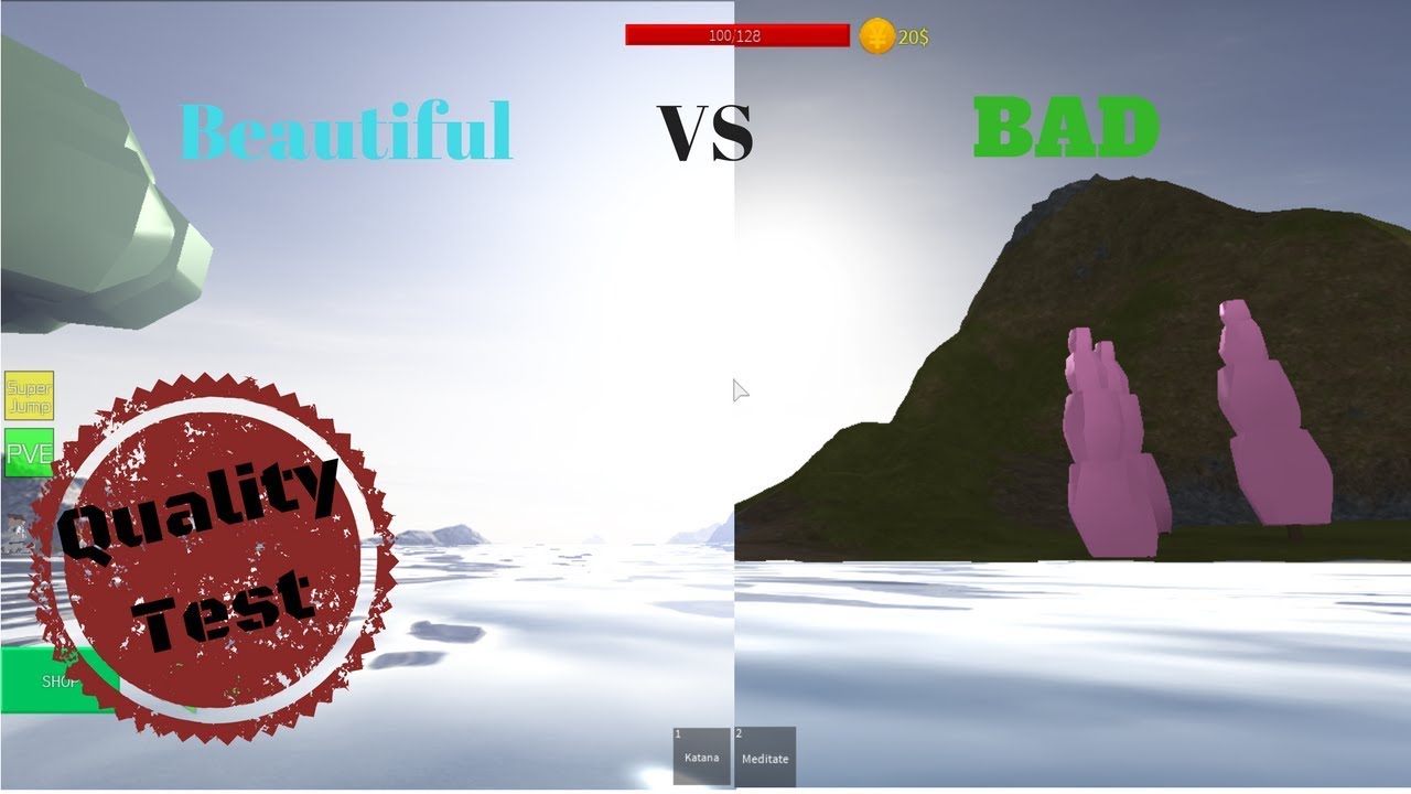 Roblox - Good Quality Vs Bad - YouTube