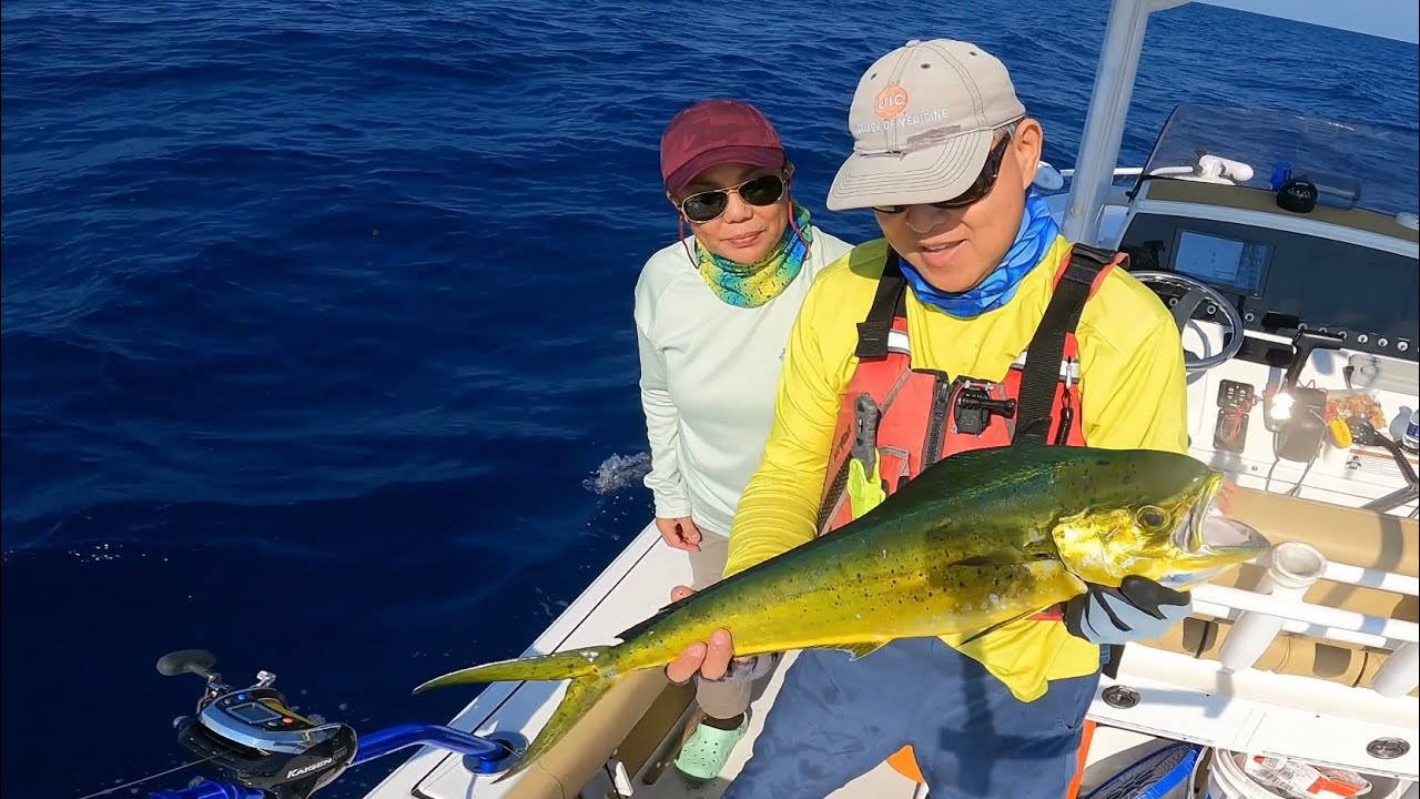 Deep Sea Trolling on Bay Boat, Catch and Cook - YouTube