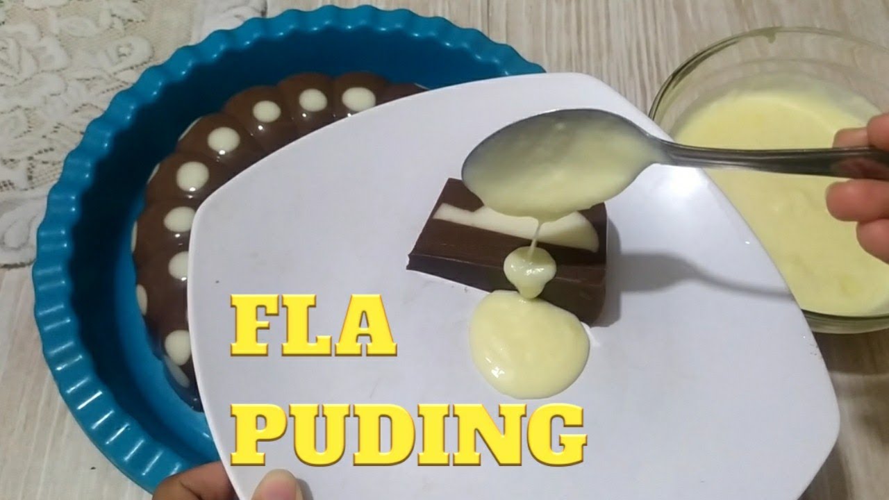 Hanya 4 Bahan!! RESEP FLA PUDING #pudingpolkadot - YouTube