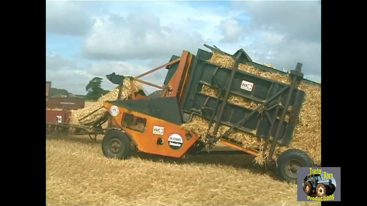 JOHN DEERE 6110, IH 440 BALER AND McCONNEL BALE PACKER - YouTube
