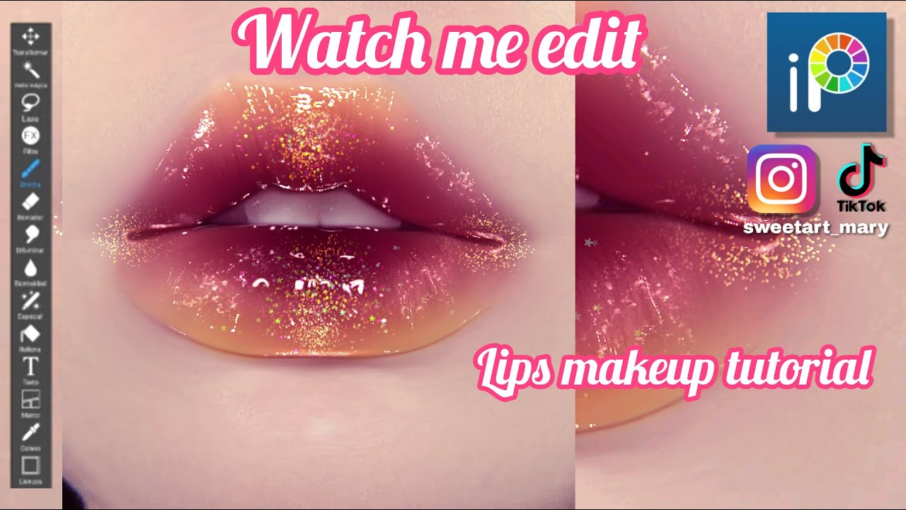 IBIS PAINT X TUTORIAL /💗 ( lips makeup tutorial ) #ibispaintx - YouTube