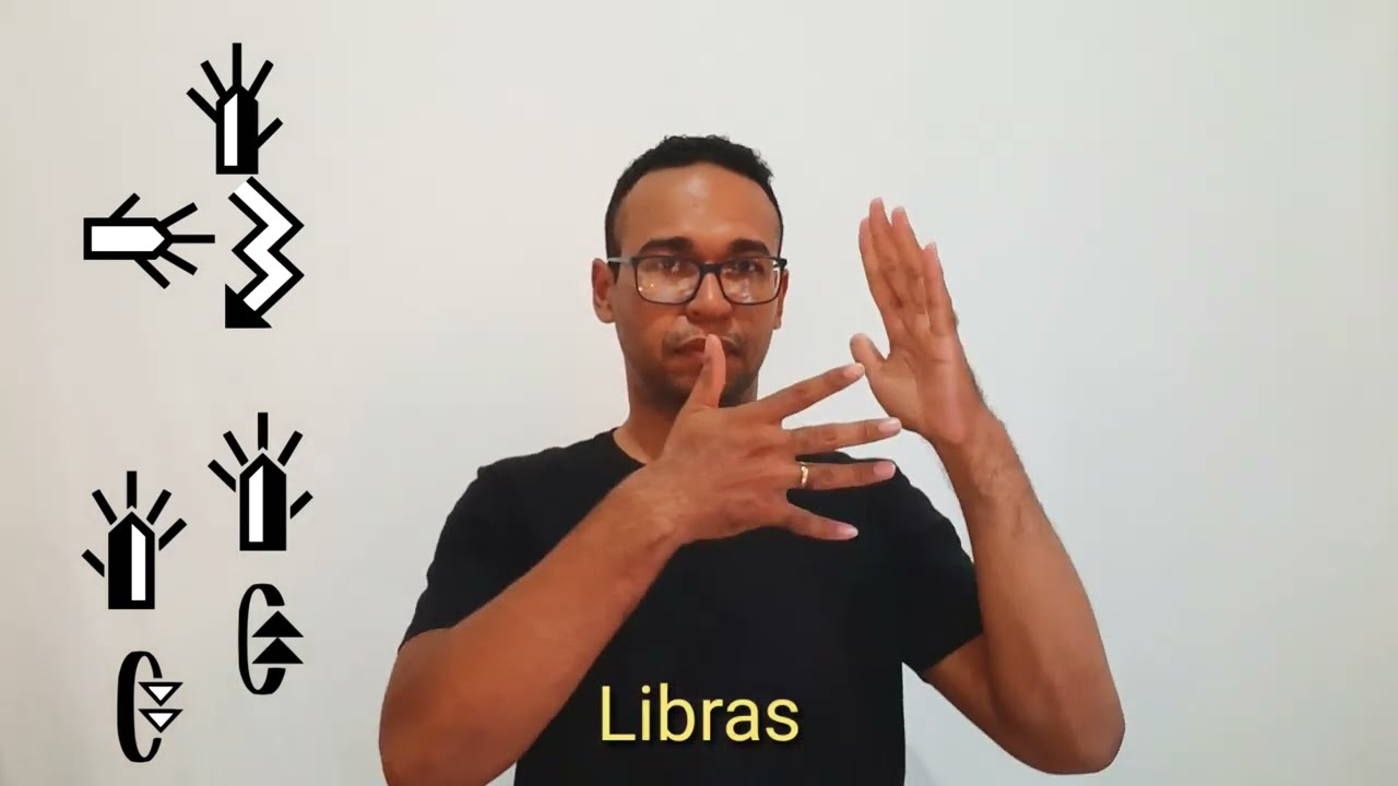 Sinal de Libras e Língua de Sinais em Libras e SignWriting - YouTube