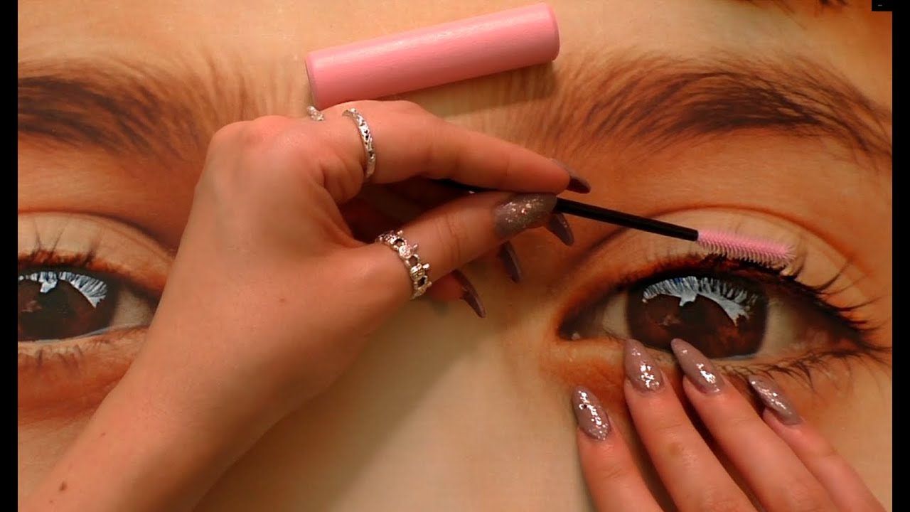 ASMR Triggers on People's Faces (combing, touching, wooden makeup ...