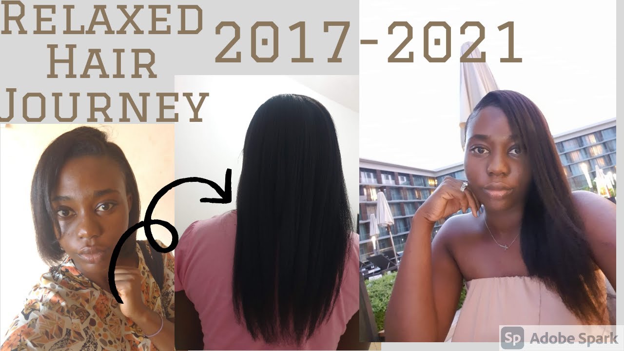 RELAXED HAIR JOURNEY 2017 - 2020 || PEA ELIZABETH - YouTube