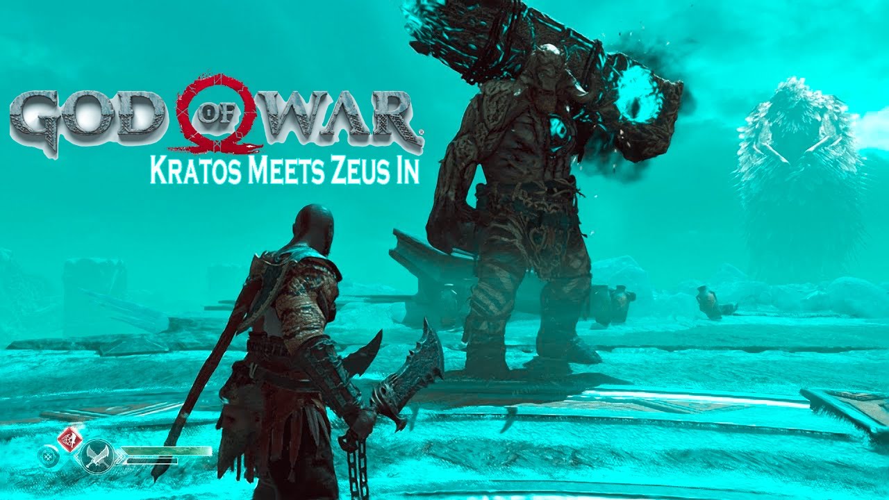 God of War 4 Kratos Meets Zeus In Hell PS4 Scene || @RoaROfficialYT ...