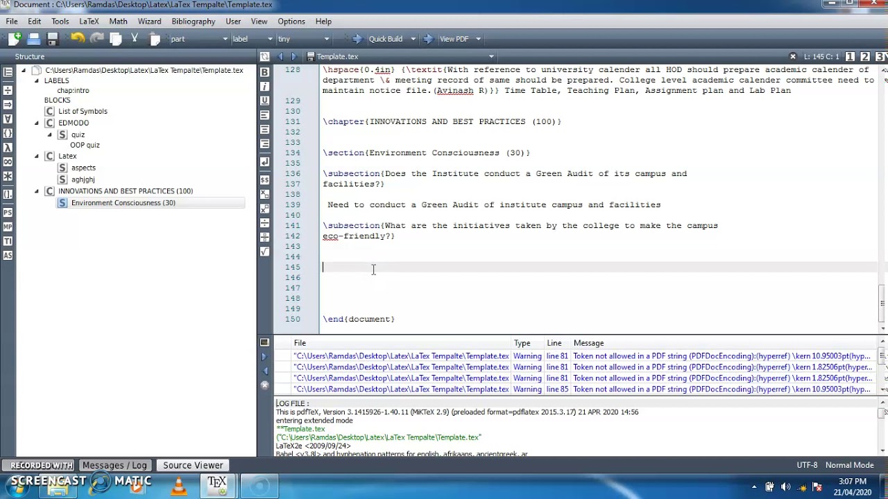 Report Writing in Latex Part 2 - YouTube