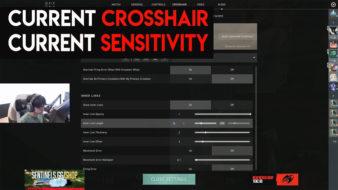 Sen TenZ Valorant *CURRENT* Settings - YouTube