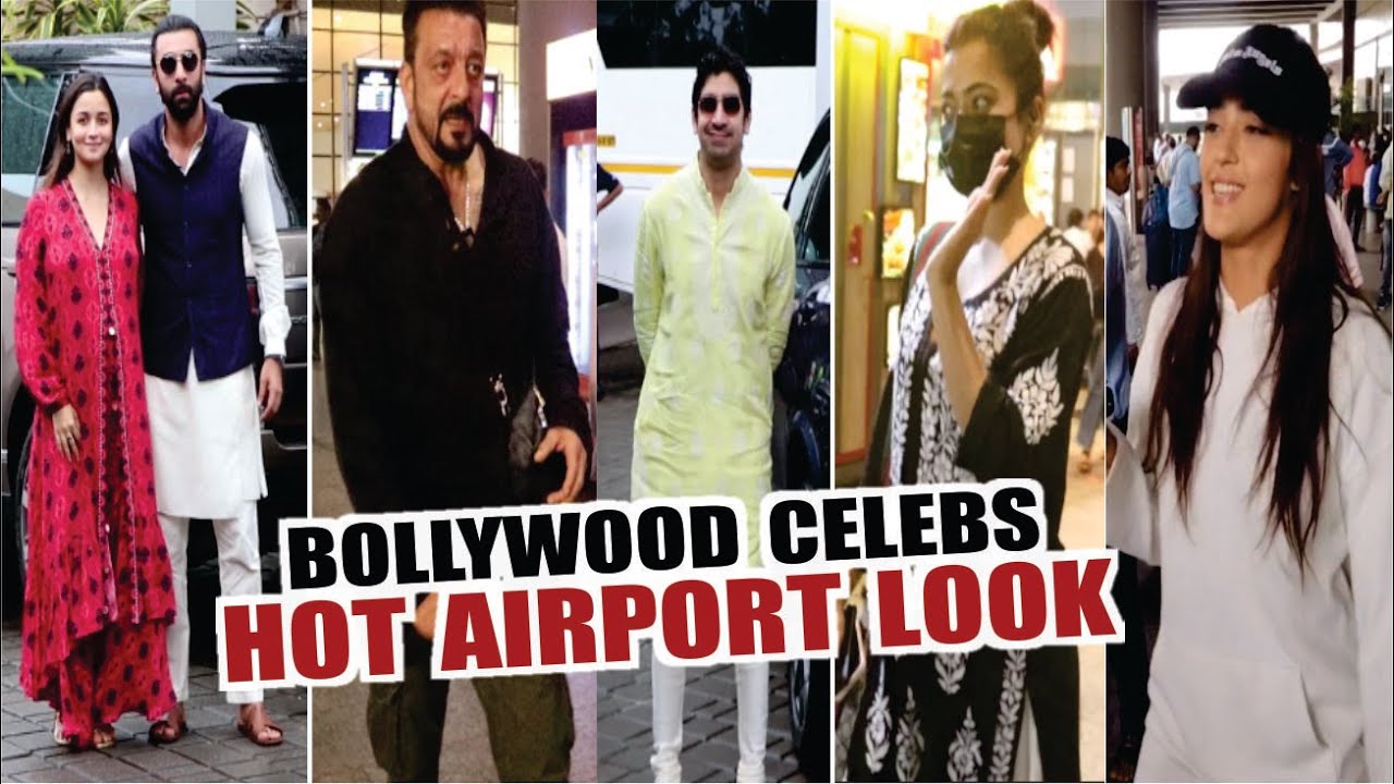 Bollywood at Airport Today ft. Alia & Ranbir, Rashmika Mandanna, Sanjay ...