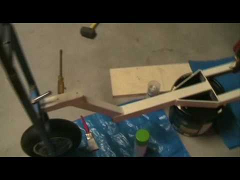 how to build/make a 49cc goped petrol scooter part 7 PAINTING THE FRAME ...