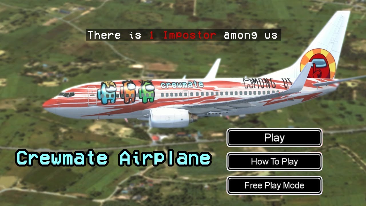 Among us Crewmate AirPlane III Pesawat Among us - YouTube
