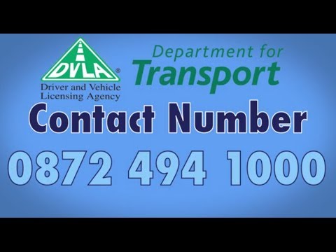 DVLA Contact Number - YouTube