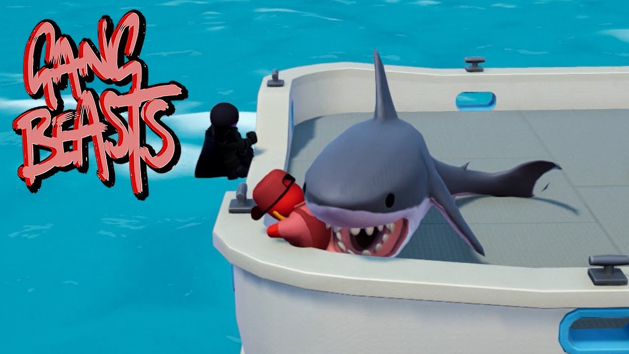 There's a Shark on my Back - GANG BEASTS [Melee] PS5 Gameplay - YouTube