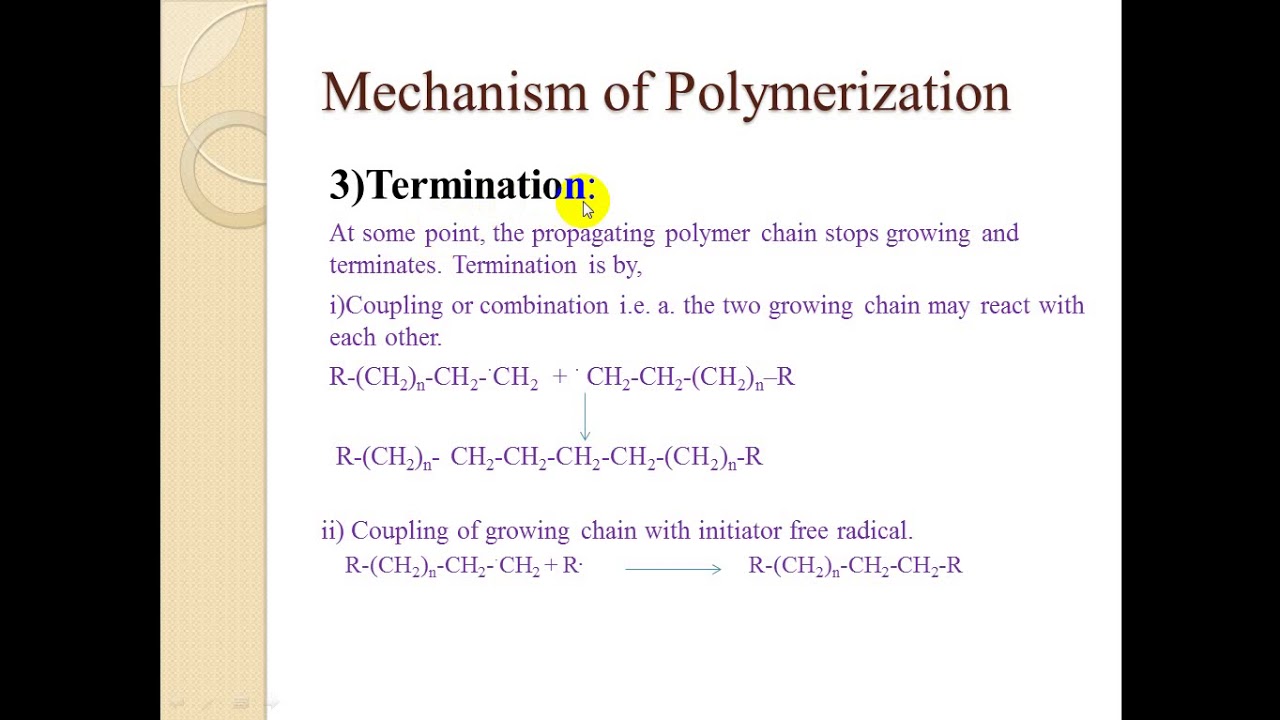 Mechanism of Polymerization - YouTube