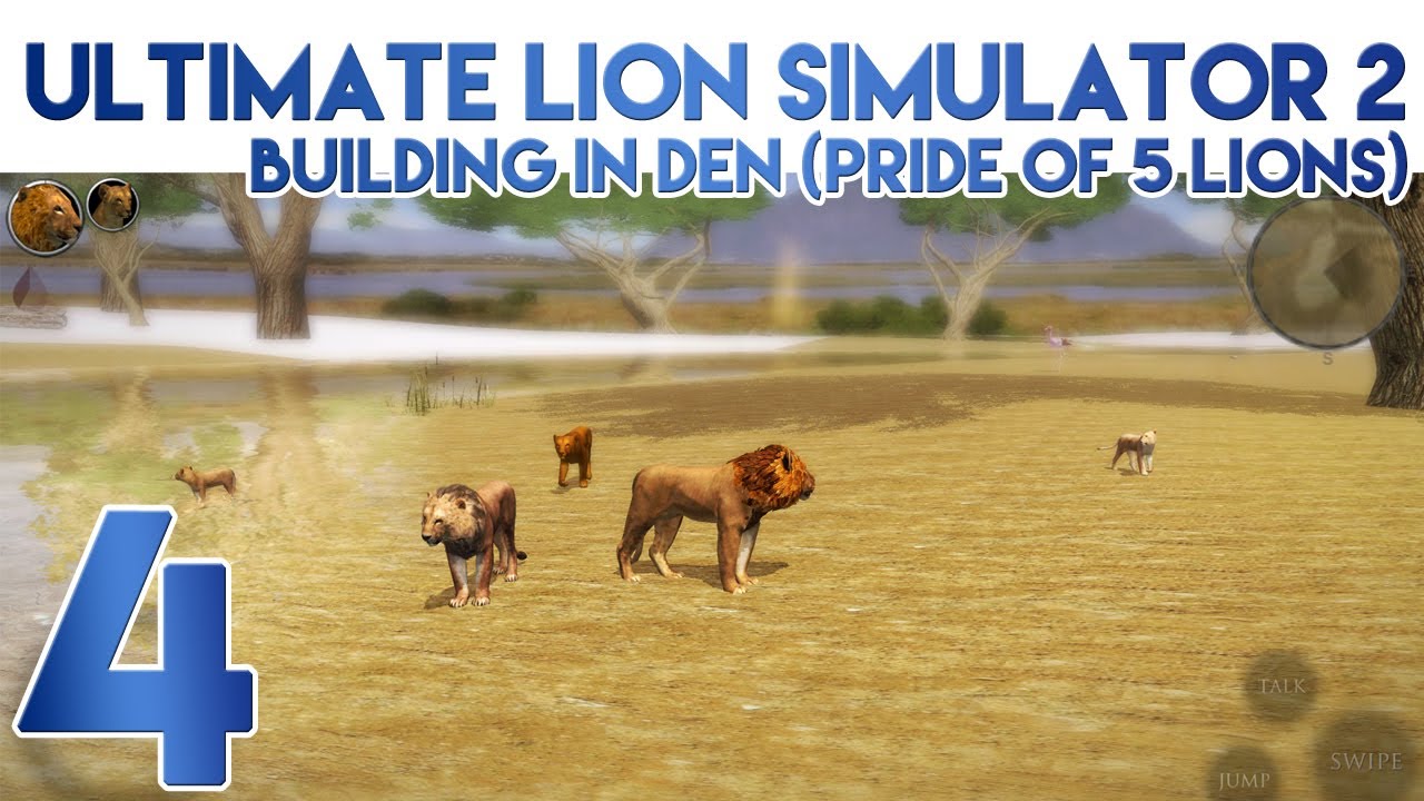 Ultimate Lion Simulator 2 Building Bed Campfire Vine Overhang in Den ...
