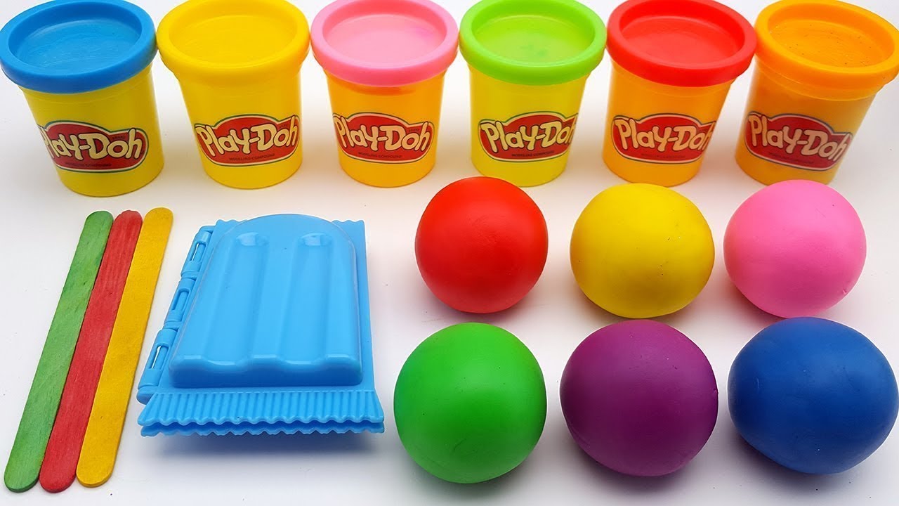 Play doh Ice Cream Learn Color Learn Number Nurser Rhymes - YouTube