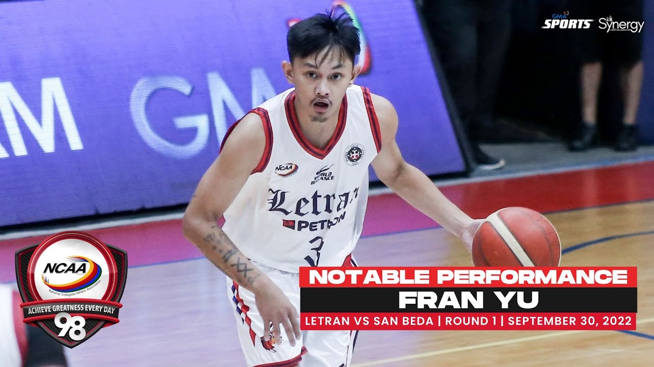 NCAA Season 98 | Notable Performance: Fran Yu (San Beda vs Letran ...