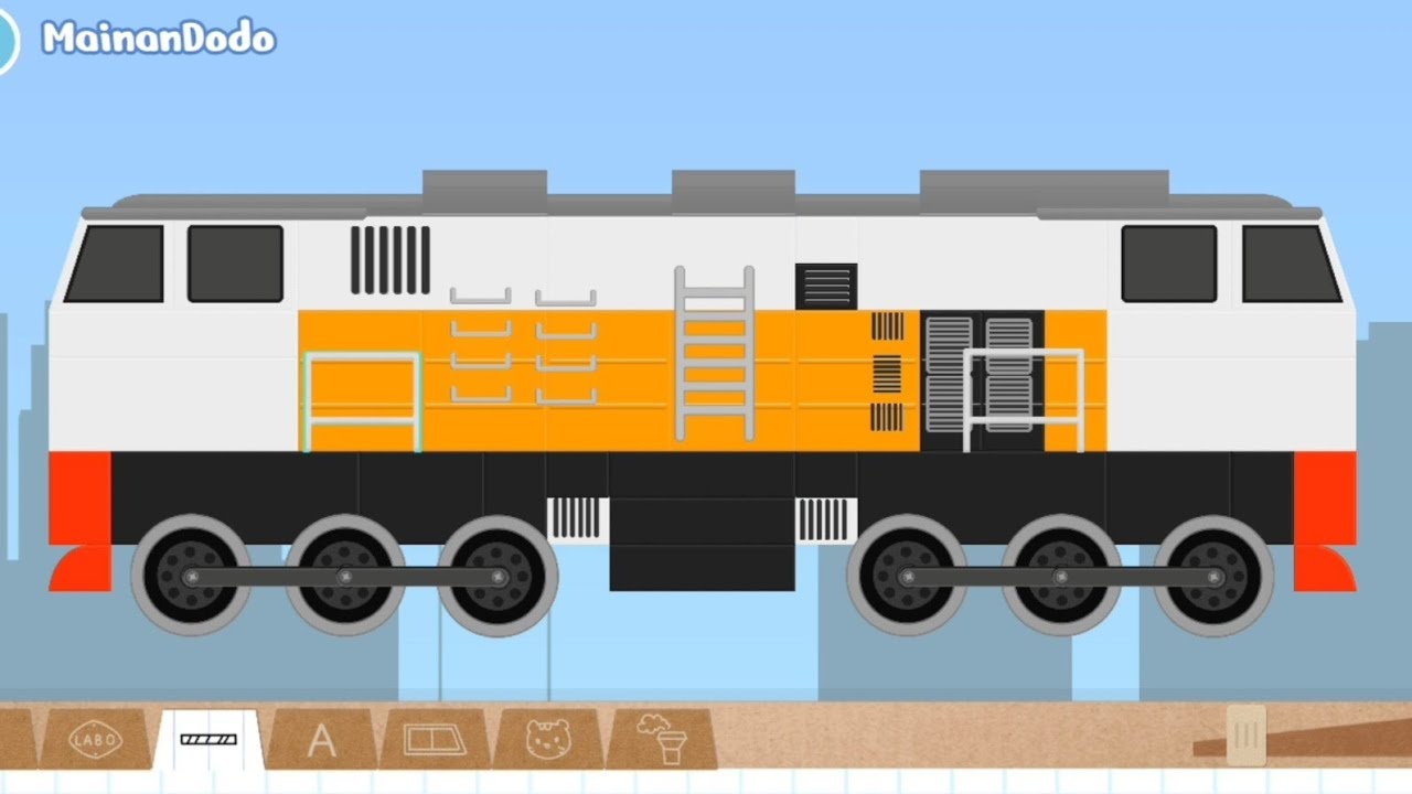 Membuat Kereta Api CC 206 Train Brick - YouTube