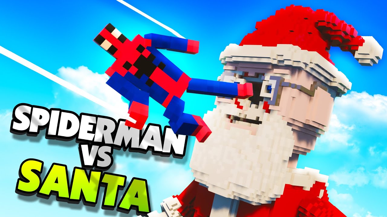 SPIDERMAN VS SANTA To Save The World! - Teardown Mods Gameplay - YouTube