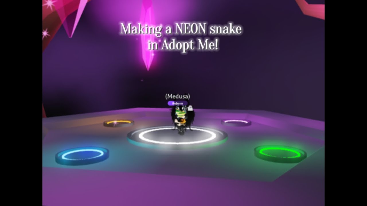 Roblox: Making a Neon Snake in Adopt Me!! - YouTube