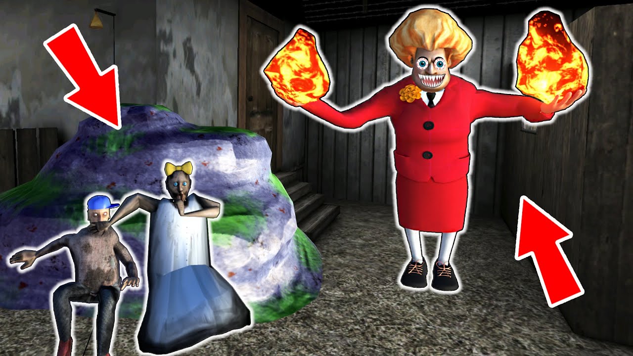 Granny and Grandpa vs Super Monster Scary Teacher - funny horror school ...