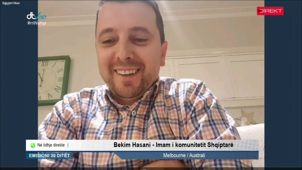 Ne linje direkte nga Australia flet Imami i shqiptareve Bekim Hasani ...
