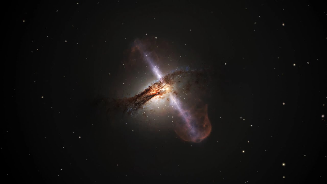 Plasma Jets Blast From a Huge Black Hole | Animation | Video - YouTube