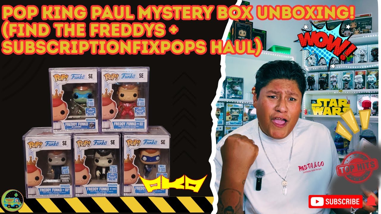 Pop King Paul Mystery Box UNBOXING! (Find the Freddys + @SubscriptionFixPops Haul) - YouTube