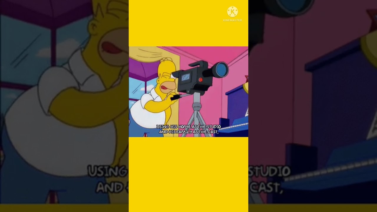The Simpsons homer filming a video with lisa... #shorts #thesimpsons # ...