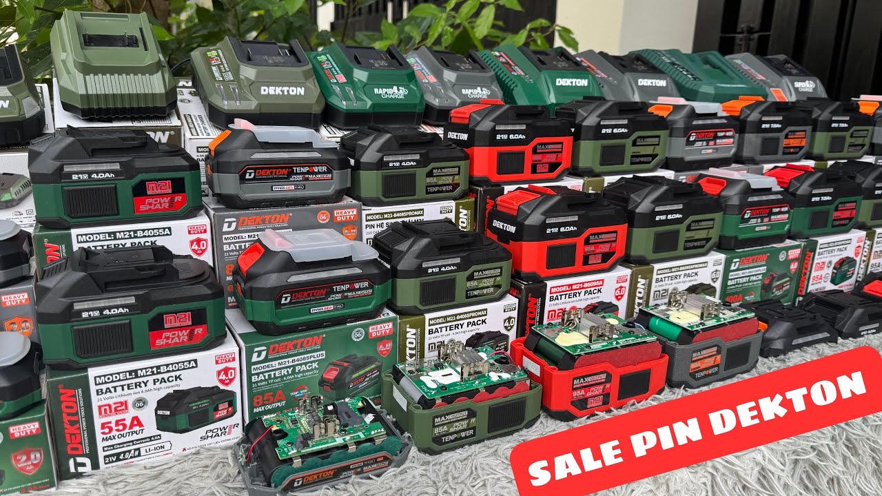 🔴SALE PIN DEKTON👉Pin 2A, 4A, 6A, 7.5A chất lượng, dòng xả cao, vỏ pin ...