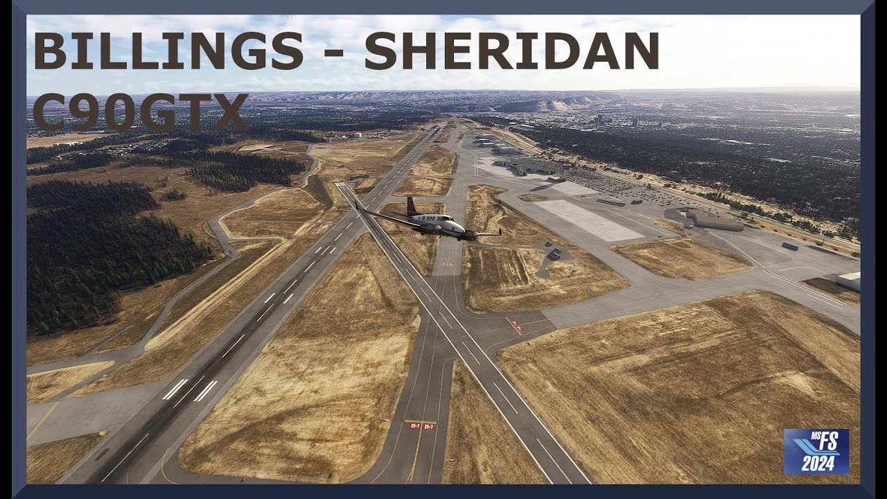 Billings (KBIL) to Sheridan (KSHR) | King Air C90GTX | MSFS 2024 - YouTube