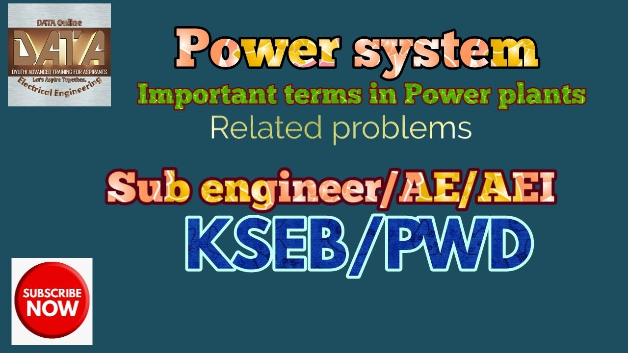 KSEB Sub Engineer|Assistant electrical inspector Kerala|online coaching classes|Power system|PSC ...